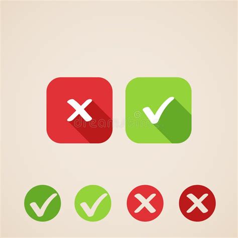 Vector Check Mark Icons Flat Icons For Web And Mobile Applications Stock Vector Illustration
