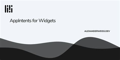 appintents for widgets teabyte