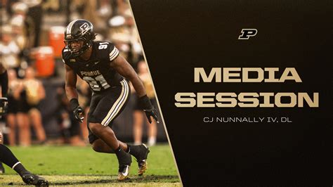 Cj Nunnally Iv Media Session Purdue Boilermakers Official Athletics