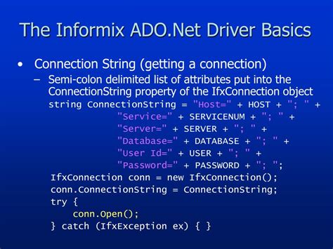 Ppt Building Informix Data Driven Applications With Net Powerpoint Presentation Id3499066