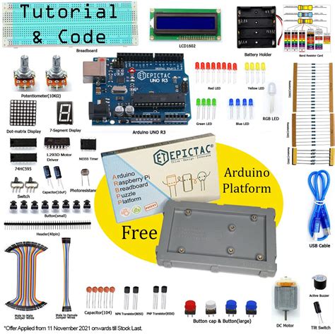 Buy EPICTAC Beginners Super Starter Kit For Arduino UNO R3 LCD1602