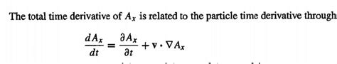 Solved The Total Time Derivative Of Ay Is Related To The