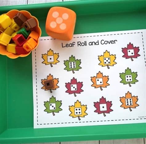 Fall Leaf Math Mats For Pre K And Preschool By Teaching Pre K Ms Melanie