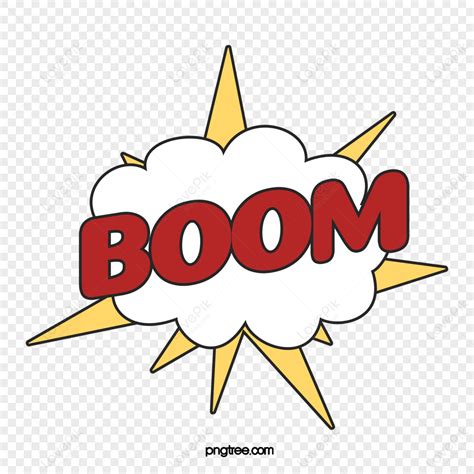 만화 폭발 구름 일러스트 대화 말풍선컬러 폭발상표 Png 일러스트 무료 다운로드 Lovepik