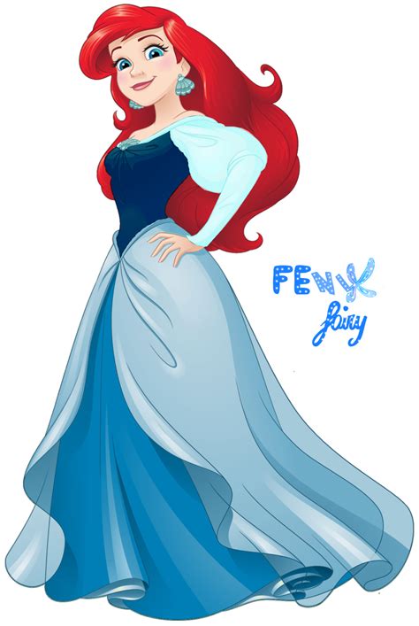 Ariel Blue Dress New By Fenixfairy On Deviantart Ariel Blue Dress