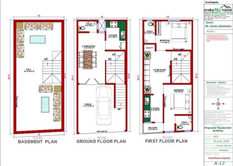 Buy 16x36 House Plan 16 By 36 Front Elevation Design 576sqrft Home