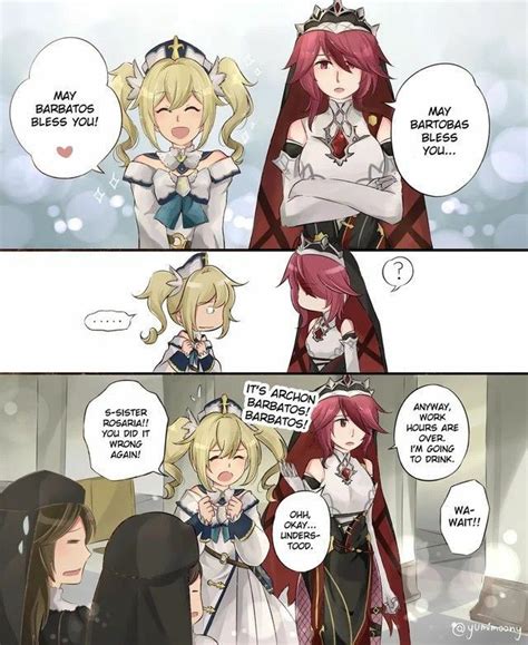 Rosaria Vs Barbra Genshin Impact Hoyolab