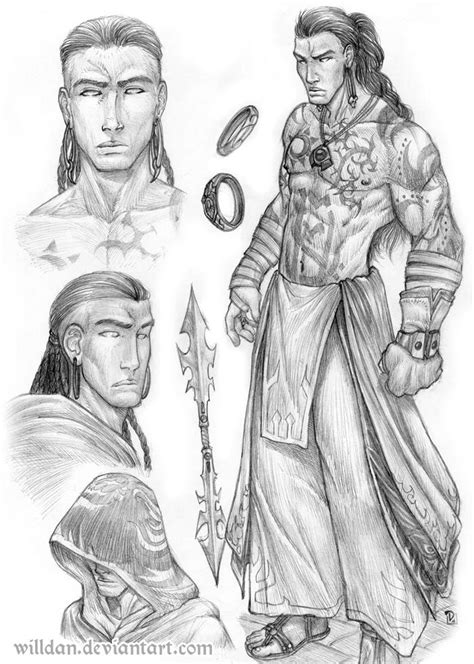 Joshuan The Monk Sketch By Willdan On Deviantart