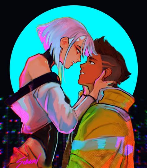 Lucy And David Martinez Cyberpunk And More Drawn By Sethkiel Danbooru