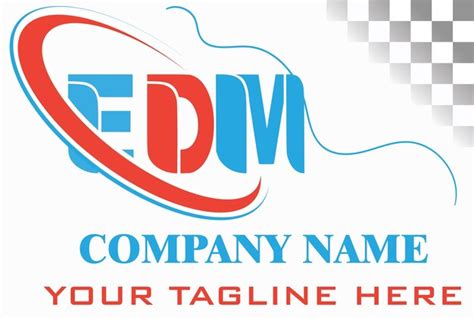 Premium Vector Edm Letter Logo Design