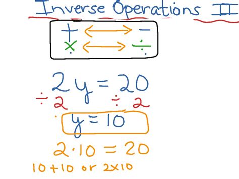 Inverse Operations Examples How To Solve Missing Numbers Problem In