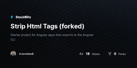 strip html tags forked stackblitz