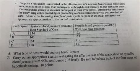Solved 1 Suppose A Researcher Is Interested In The