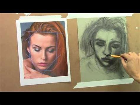 Charcoal Drawing Tutorial Female Portrait YouTube Charcoal Portraits Charcoal Drawing