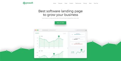 Software Landing Page Website Templates Themeforest