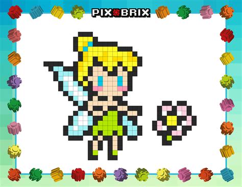 3000pc Containers Tinkerbell Minecraft Pixie Pixel Art