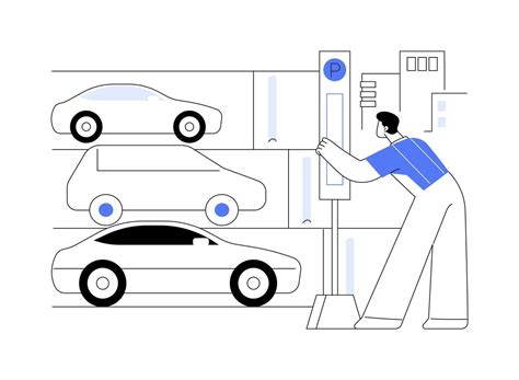 reserving parking for clients isolated cartoon illustrations 46428139