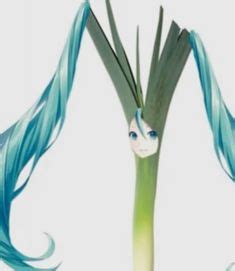 Hatsune Miku Holding Leek