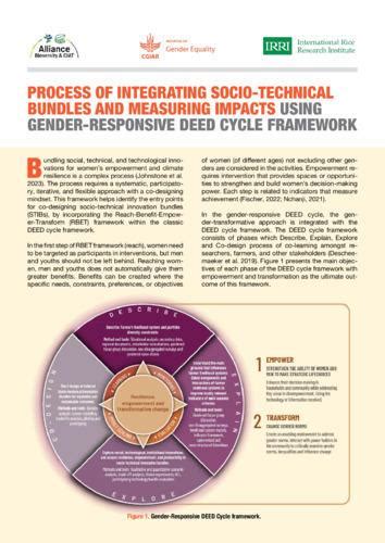 Process Of Integrating Socio Technical Bundles And Measuring Impacts Using Gender Responsive
