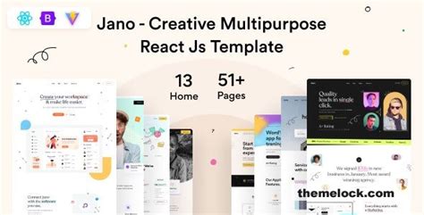 Jano V100 Multipurpose React Js Template Premium