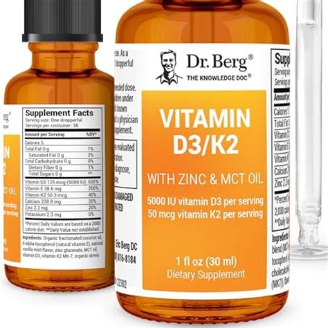 Liquid Vitamin D3 K2 10000iu With Magnesium Glycinate 5mg