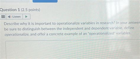 Solved Question 1 2 5 ﻿points Describe Why It Is Important
