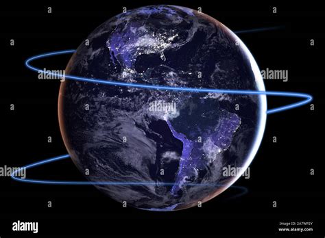 Global Connectivity Concept With Worldwide Communication Around The Globe Seen From Space