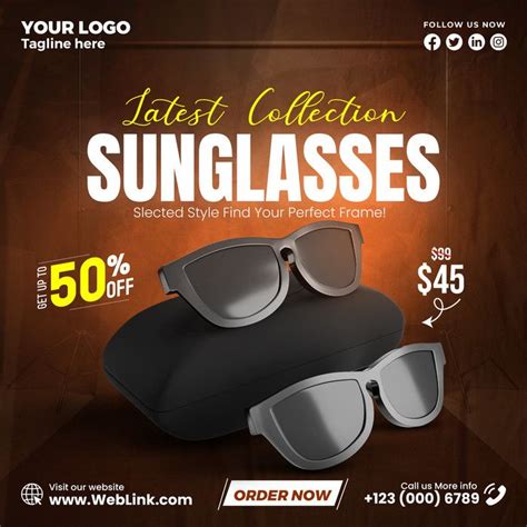 Sunglasses Promotion Social Media Posts Design Template Psd Free Download Pikbest In 2025