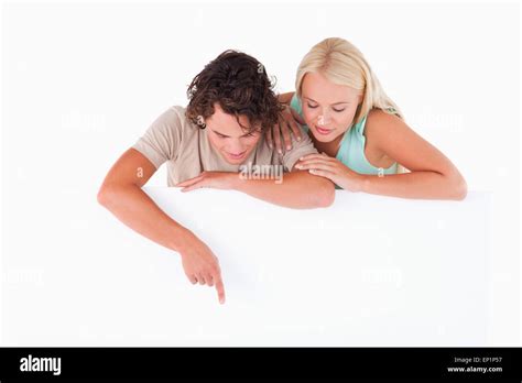 Man Pointing On A Whiteboard Stock Photo Alamy