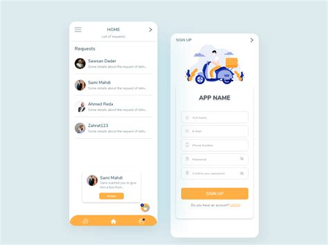 Delivery Application UX UI Design On Behance Delivery Application UX UI Design On Behance