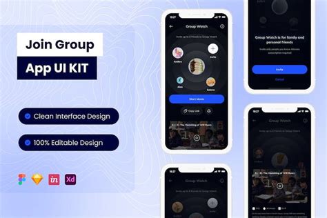 Join Group Mobile App Graphic Templates Envato Elements Mobile App Mobile App Design App