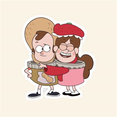 Gravity Falls Vinyl Pvc Sticker Decal Peanut Depop