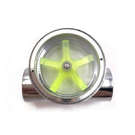 Flow Meter Water Cooling Flow Indicator Meter Copper Chromed 2 Ways G1 4 Thread Fruugo Uk