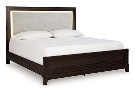 Neymorton Queen Upholstered Panel Bed Ivan Smith Furniture
