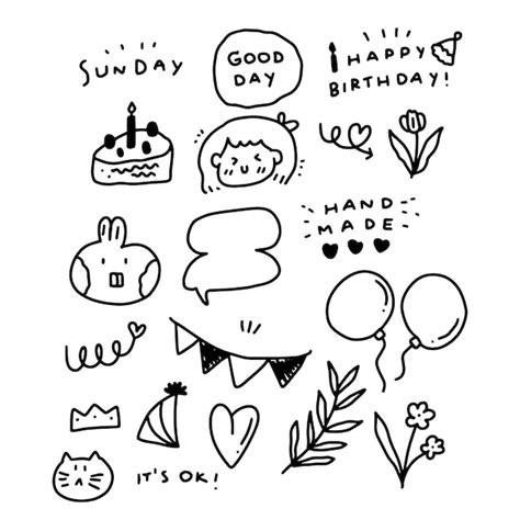 Cute Doodle Designs Poster Cartoon Cute Doodles Hand Drawn New York