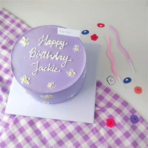 Korean Birthday Cake Ideas Daisy Korean Buttercream For Glossy Buttercream Flowers Cake
