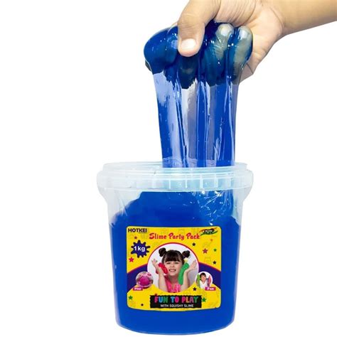 Hotkei 1 Kg Slime Blue Fruit Scented Diy Slimy Slime Gel Jelly Toys