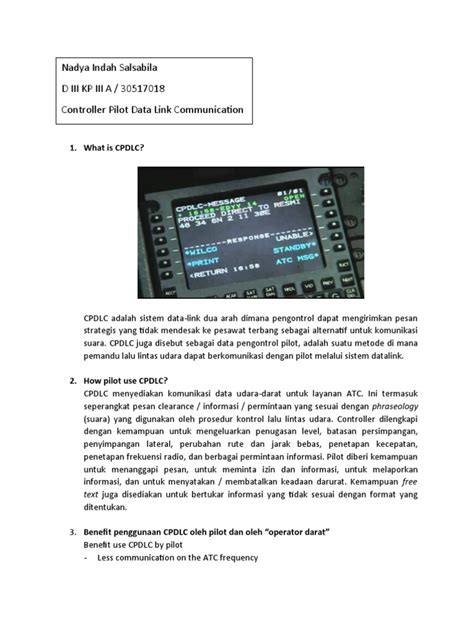 Cpdlc Pdf