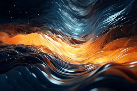 Premium Ai Image Surreal Abstraction Of Temporal Waves And Spatial