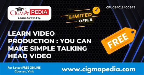 Learn Video Production You Can Make Simple Talking Head Video Free