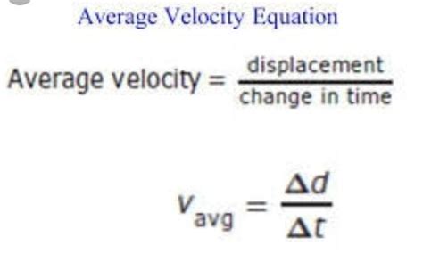 Equation Average Velocity Physics Tessshebaylo