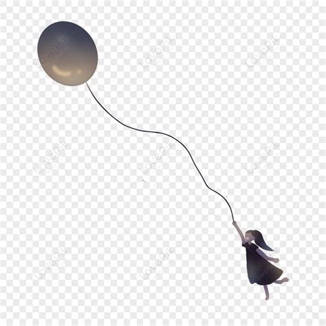 풍선을 들고 소녀 Png 일러스트 무료 다운로드 Lovepik