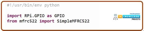 Interface Rfid Module Rc522 With Raspberry Pi 4 The Engineering Projects