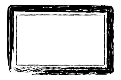 Premium Vector Vector Simple Double Line Rectangle Frame From Black