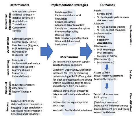 implementation research logic model prep pro the symbols and