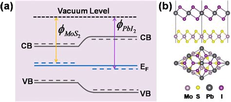 A Schematic Of Band Energy Profiles Of Mos2pbi2 Heterostructures Download Scientific Diagram