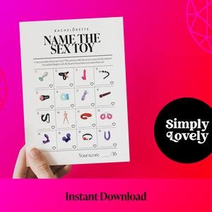 Bachelorette Party X Rated Name The Sex Toy Game Modern Bachelorette