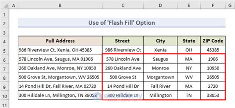 How To Separate An Address In Excel 3 Methods Exceldemy