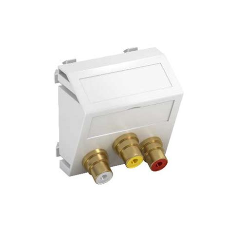 Audio Video Cinch Connection 1 Module Slanting Outlet As Soldered Connection Phil Indo Tech