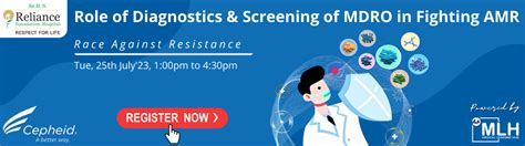 Role Of Diagnostics And Screening Of Mdro In Fighting Amr Amrcepheid